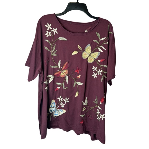 Johnny Was | Tops | Johnny Was Penelope Relaxed Crew Neck Tee ...